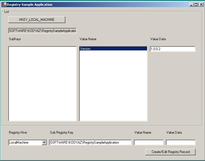 How to Read and Write from Registry Key Values