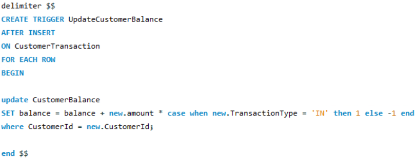 Mysql Trigger After Insert On Database Table Sample Sql Code