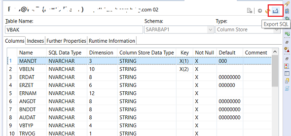 Generate Create Table DDL SQL Script of SAP HANA Database Table Generate Create Table DDL SQL Script of SAP HANA Database Table