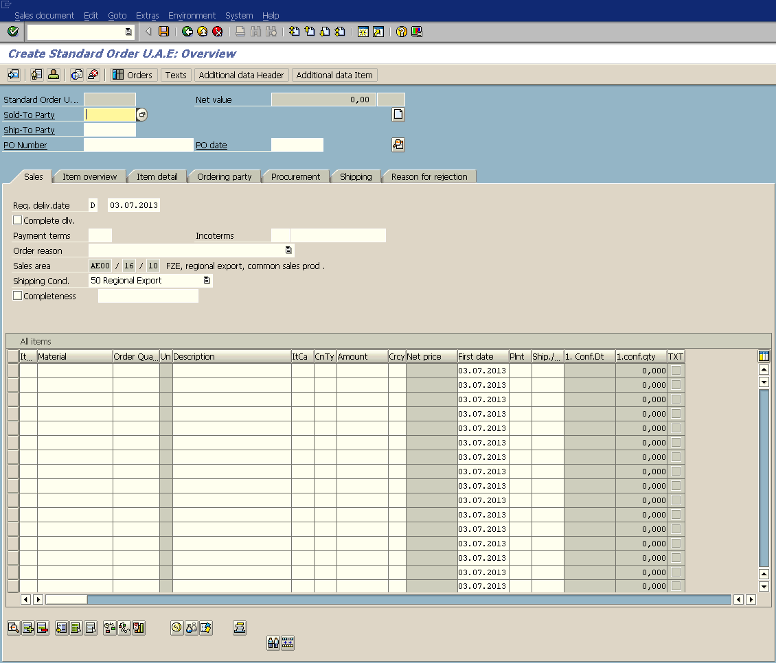 Create Sales Order, Delivery and Billing Document in SAP Create Sales Order, Delivery and Billing Document in SAP