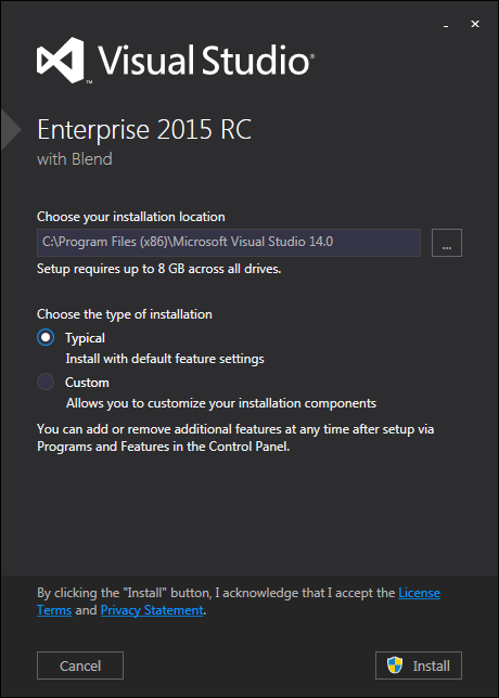 How to Install Visual Studio 2015